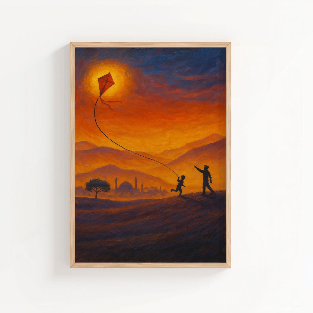 The Kite Runner Wall Art Print, Khaled Hosseini, Classic Book Art ...