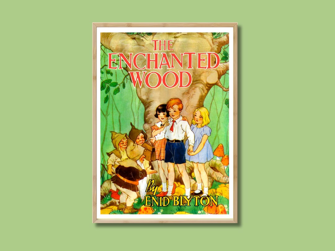 The Enchanted Wood Book Cover Design Art Print, Enid Blyton, Children's ...
