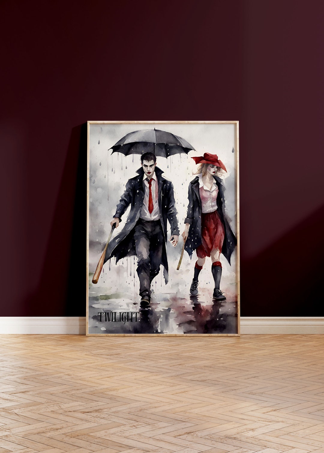Vampire Wall Art Print Twilight Art Print Contemporary Vampires Gothic ...
