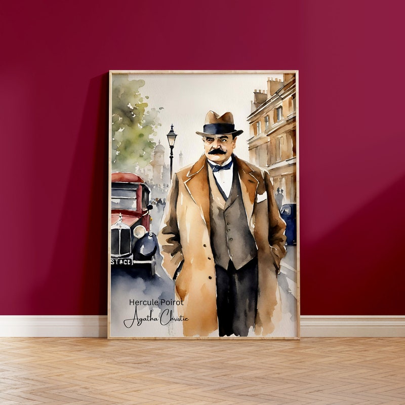 Poirot Book Poster - Etsy