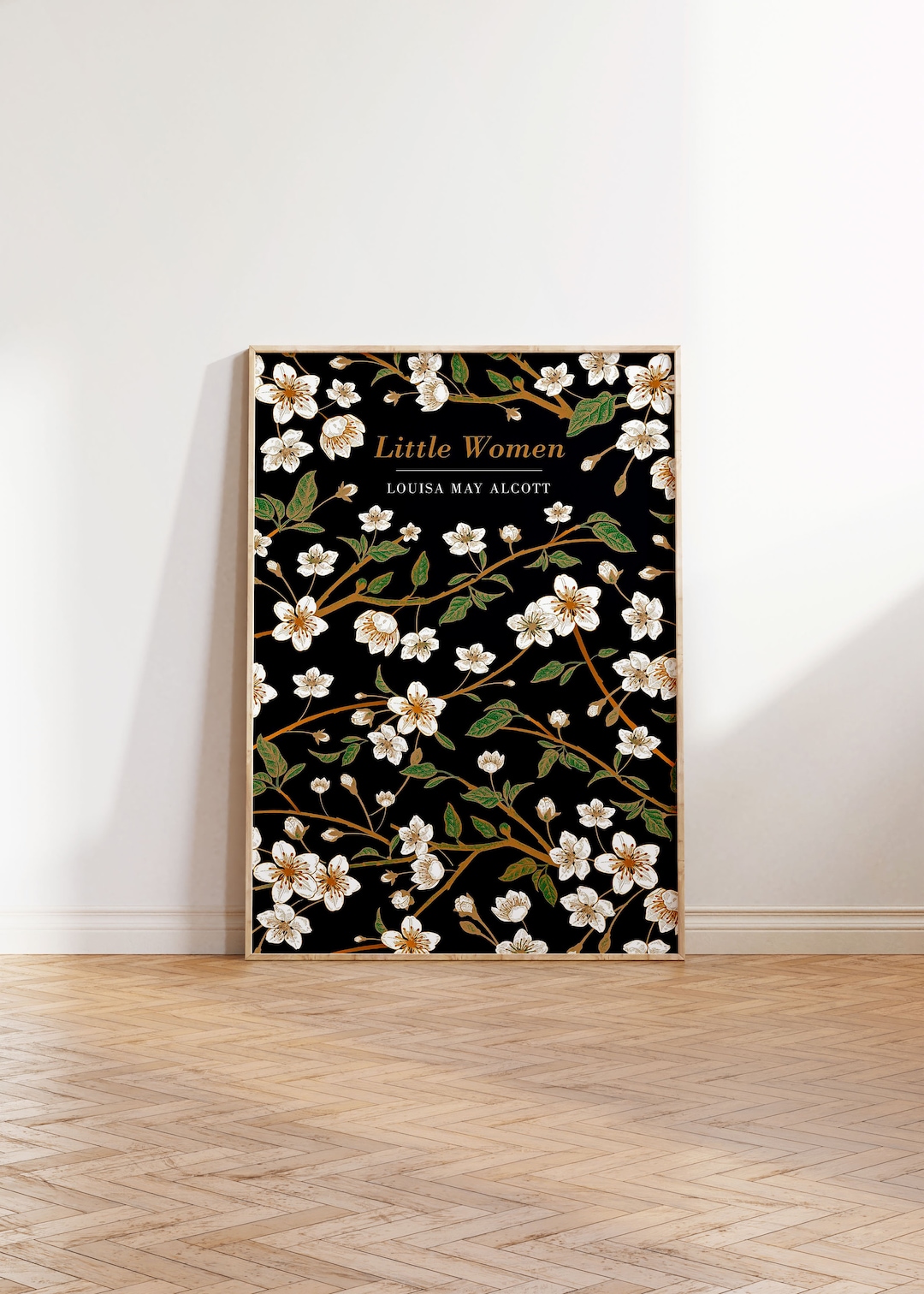 Little Women Book Cover Design, Louisa May Alcott, Floral Book Cover ...