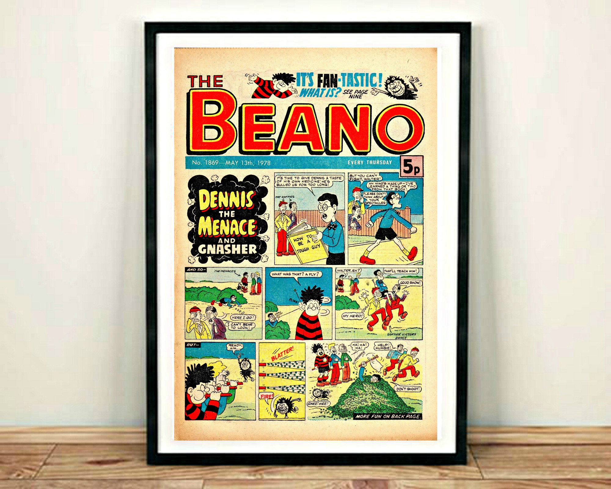 The Beano Comic Print Dennis the Menace Print Book Cover - Etsy UK