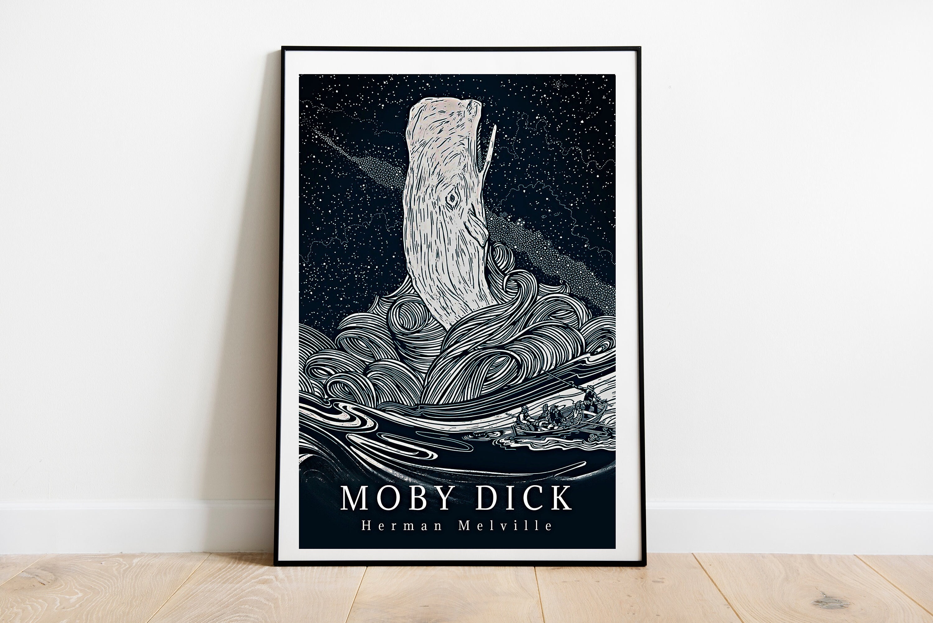 Moby Dick Book Art