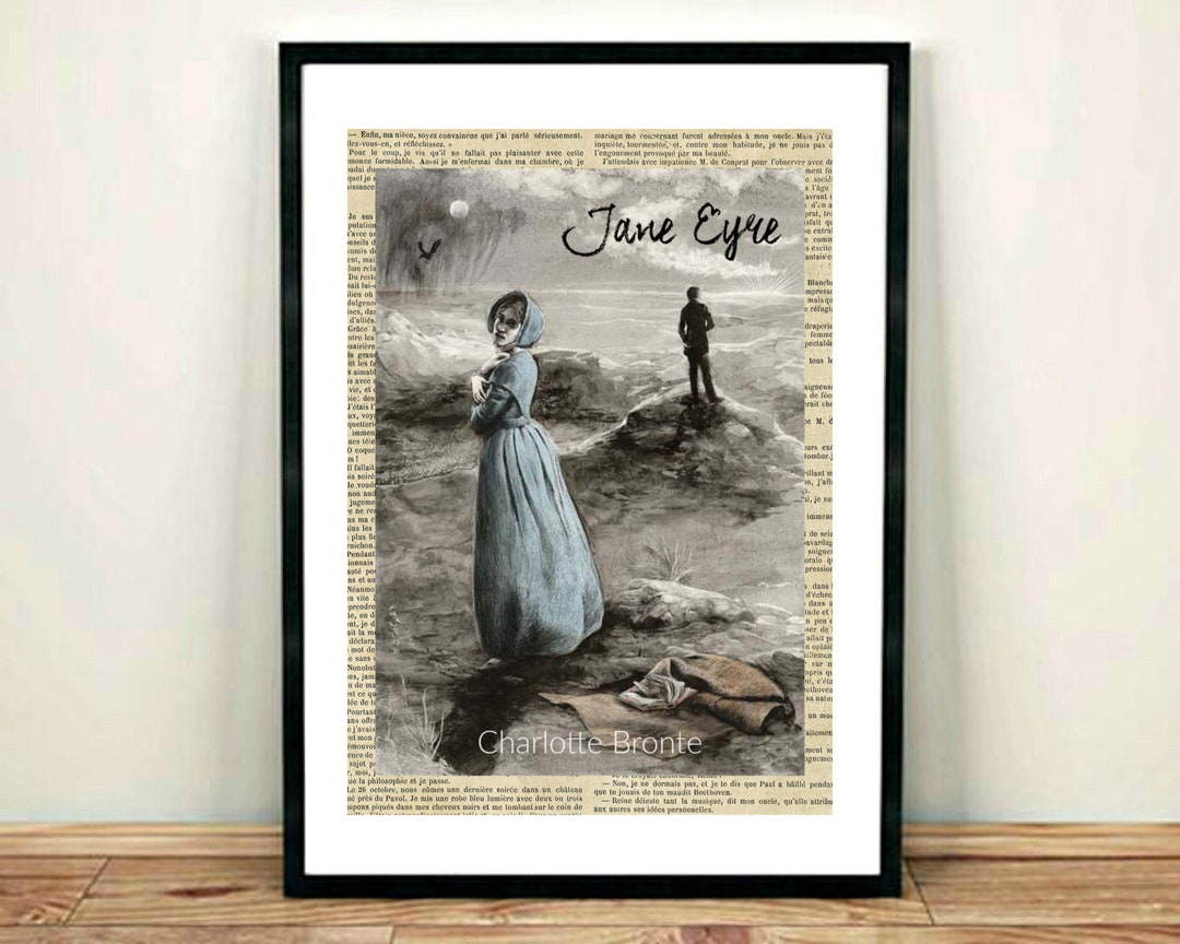Jane Eyre Print Jane Eyre Book Cover Charlotte Bronte Book - Etsy Australia