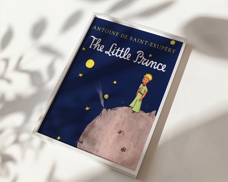The Little Prince Book Cover Design Art Print, Le Petit Prince, the ...