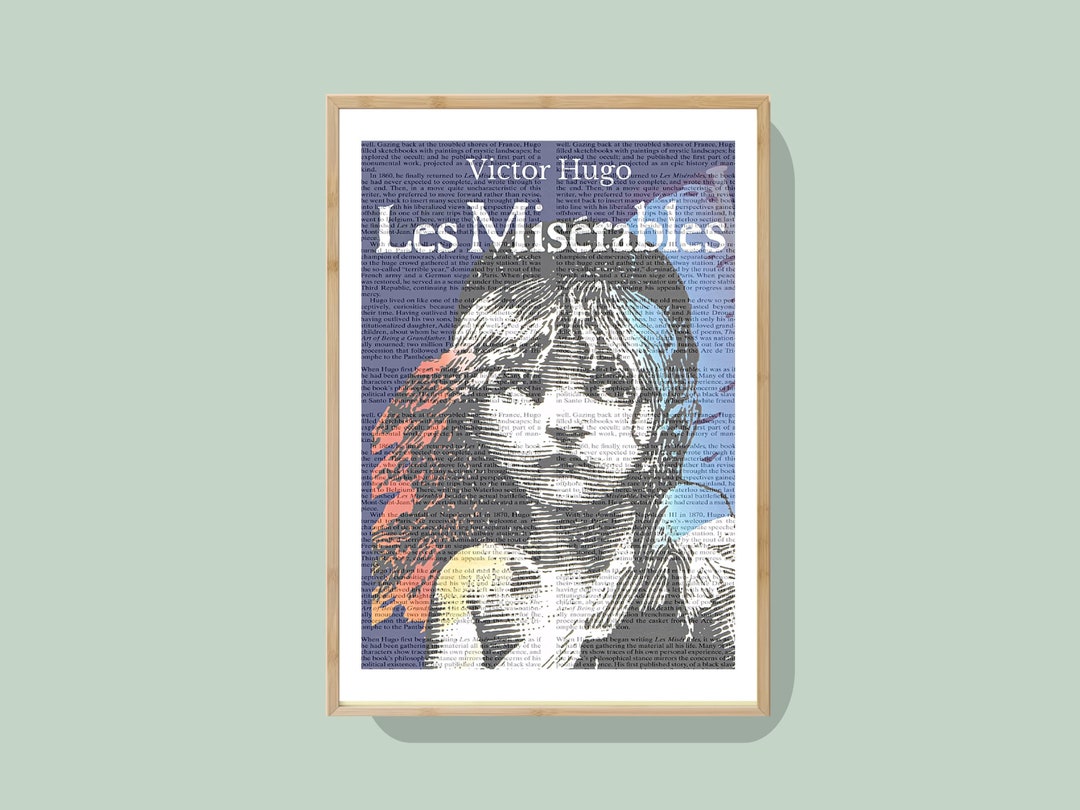 Les Miserable Art Poster, Victor Hugo, Les Mis, Bookish, French ...