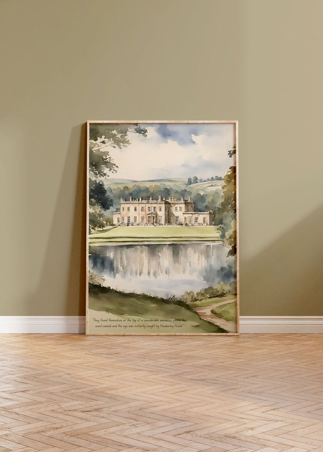 Pride and Prejudice Art Print | Pemberley, Pemberley Art, Jane Austen ...