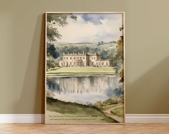 Mr.darcy and Elizabeth Bennet at Pemberley Art Print. Pride and ...
