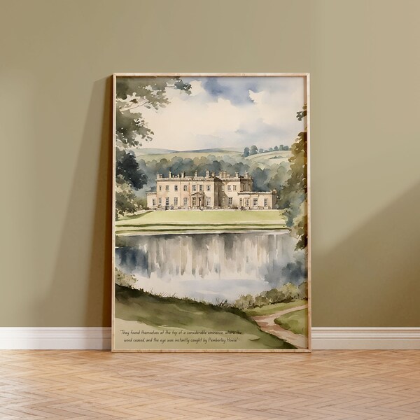 Pride and Prejudice Pemberley Art - Etsy