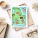 Jane Austen England Map Print | Pride and Prejudice Literary Map | Book ...