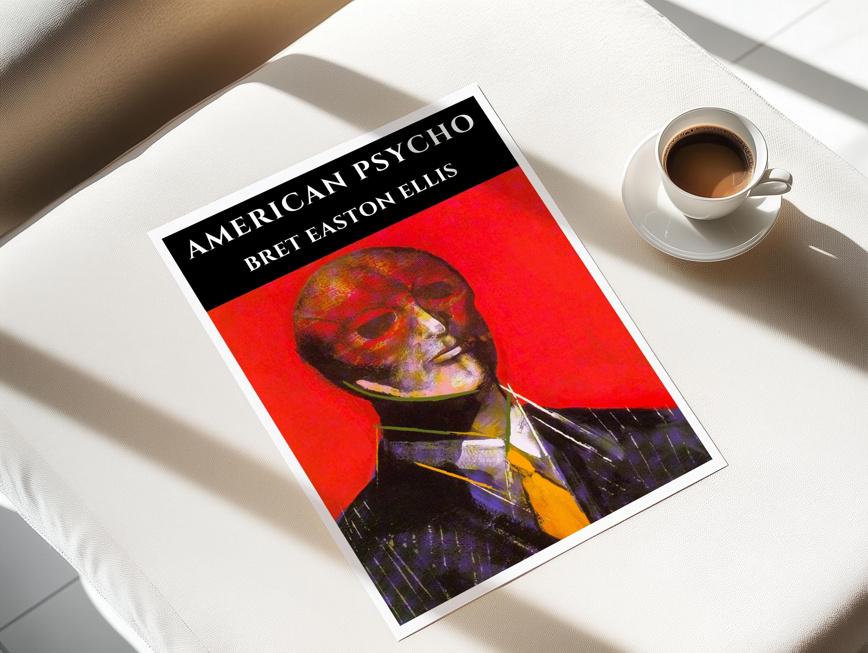 American Psycho Book Cover Art Print, Patrick Bateman Portrait - Etsy