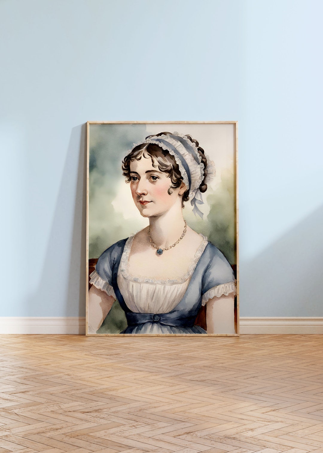 Jane Austen Portrait Art | Wall Art, Jane Austen Art, Art Print, Pride ...