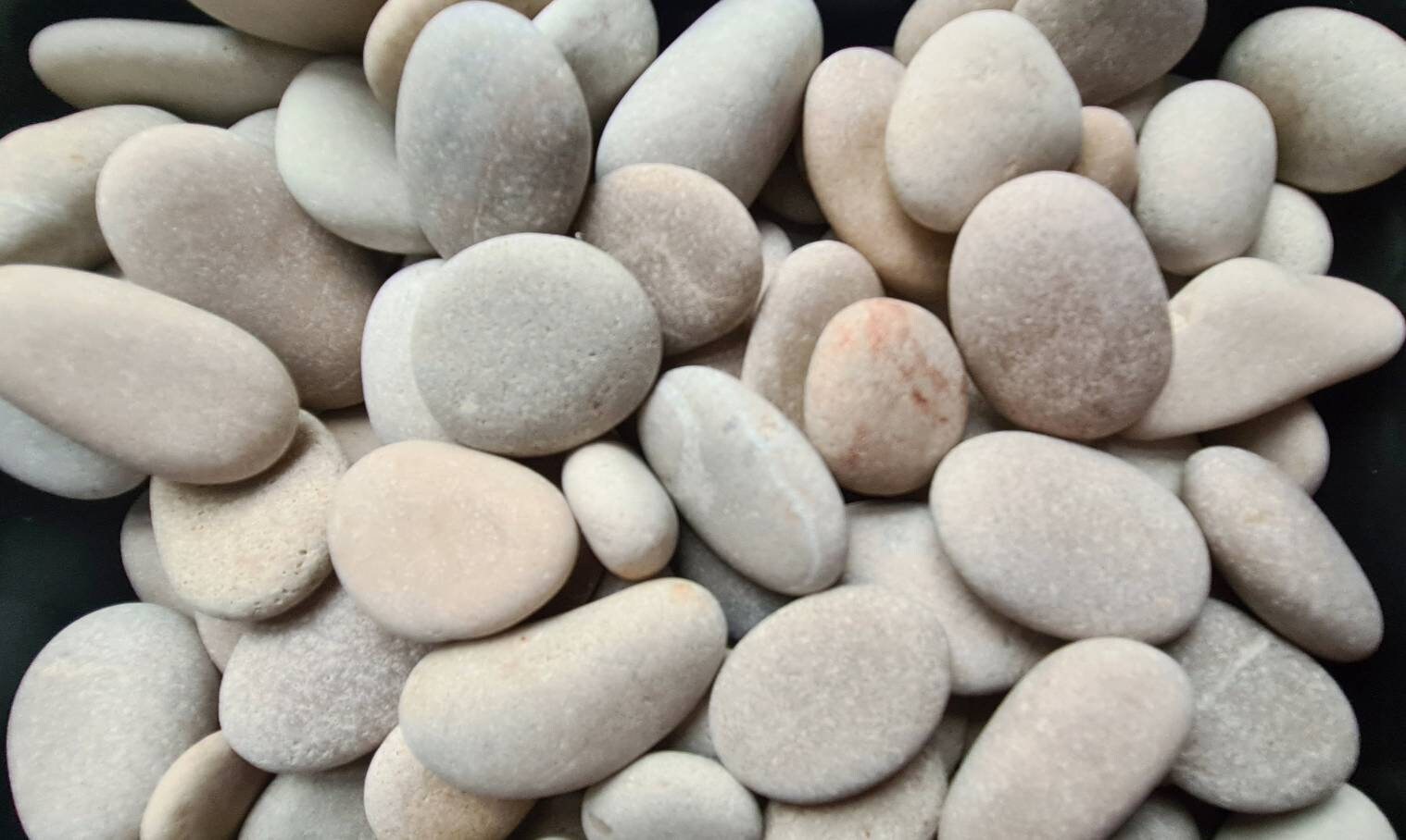 2 4 Cm Beige Pebbles Grey Pebbles Smooth Stones Rocks - Etsy Canada
