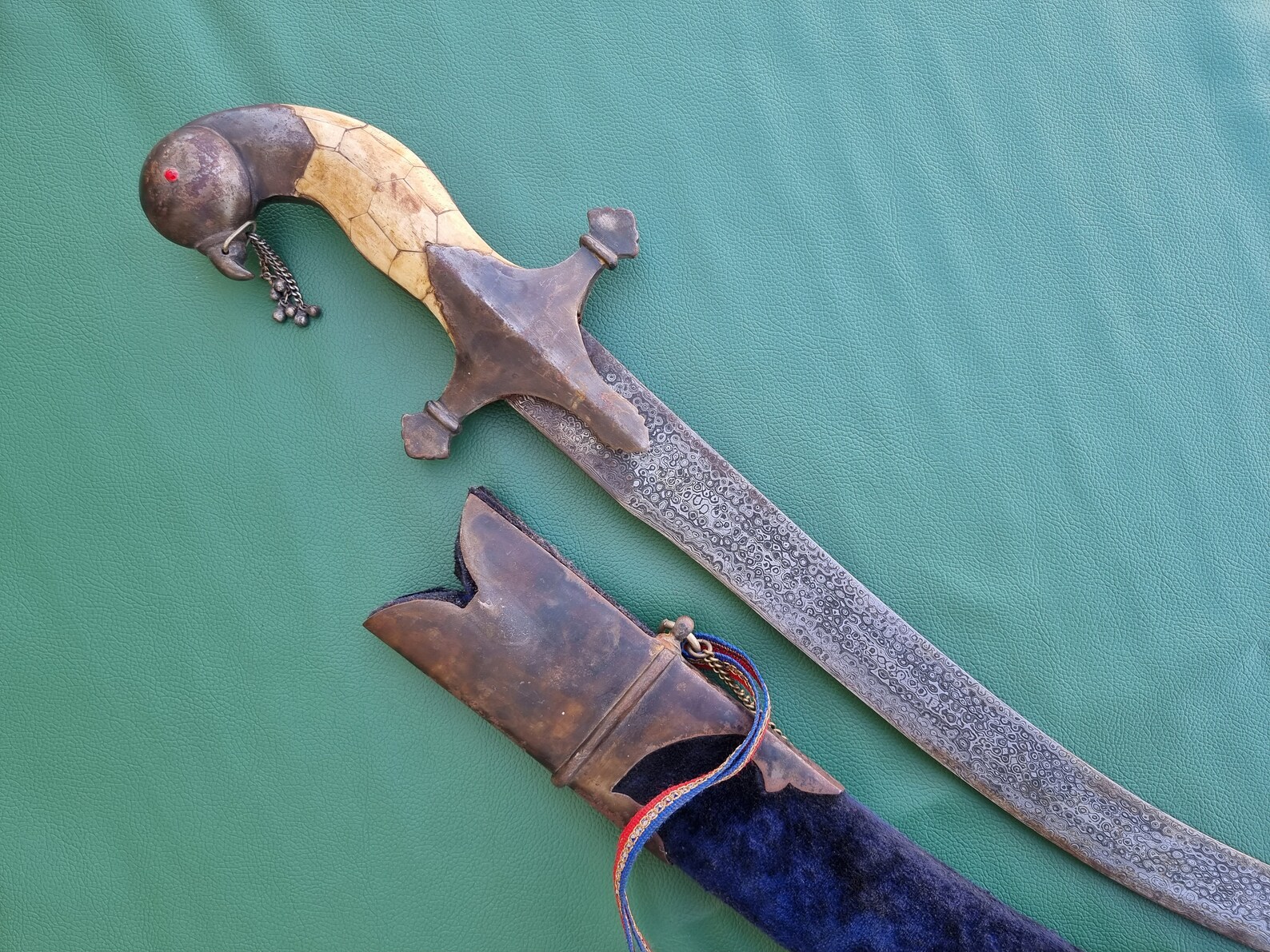 Vintage Indo Persian Mughal Sikh Sword Talwar Una With Parrot - Etsy