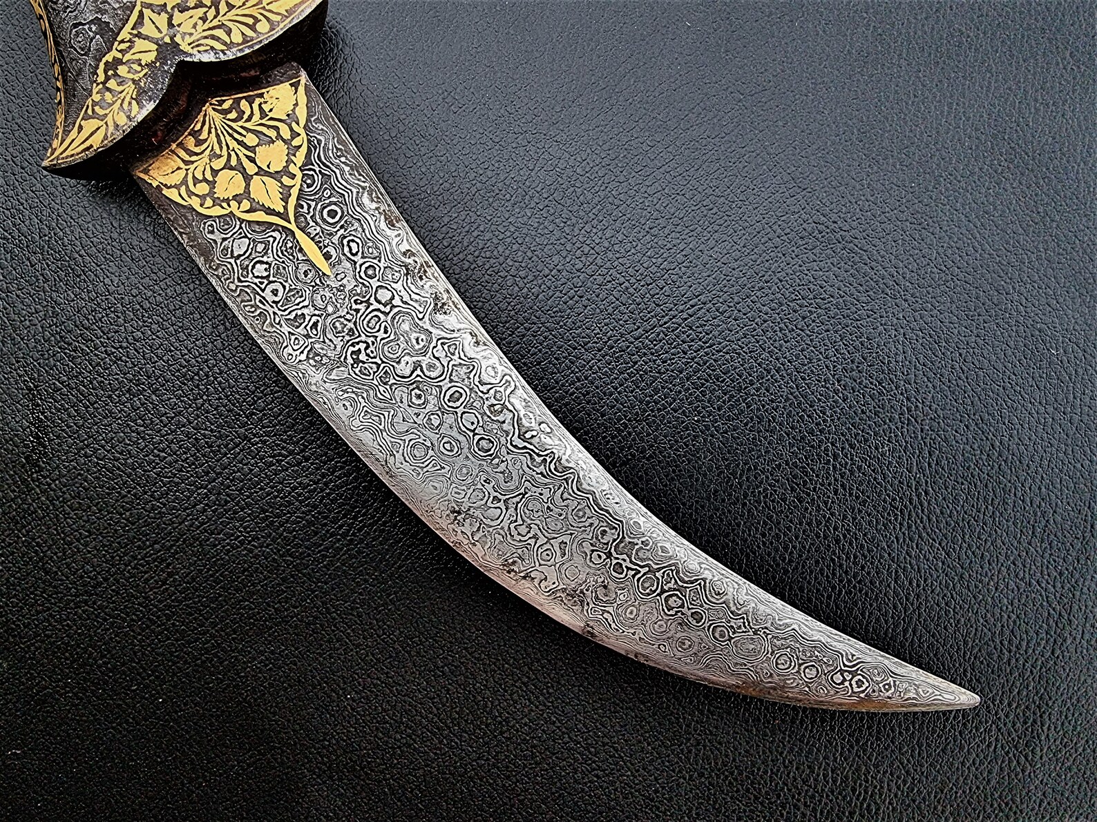 Vintage old Mughal turkish ottoman damascus steel dagger with | Etsy