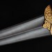 Vintage Indo Persian Chilanum Bichua Khanjar Kirpan With Heavy Gold ...