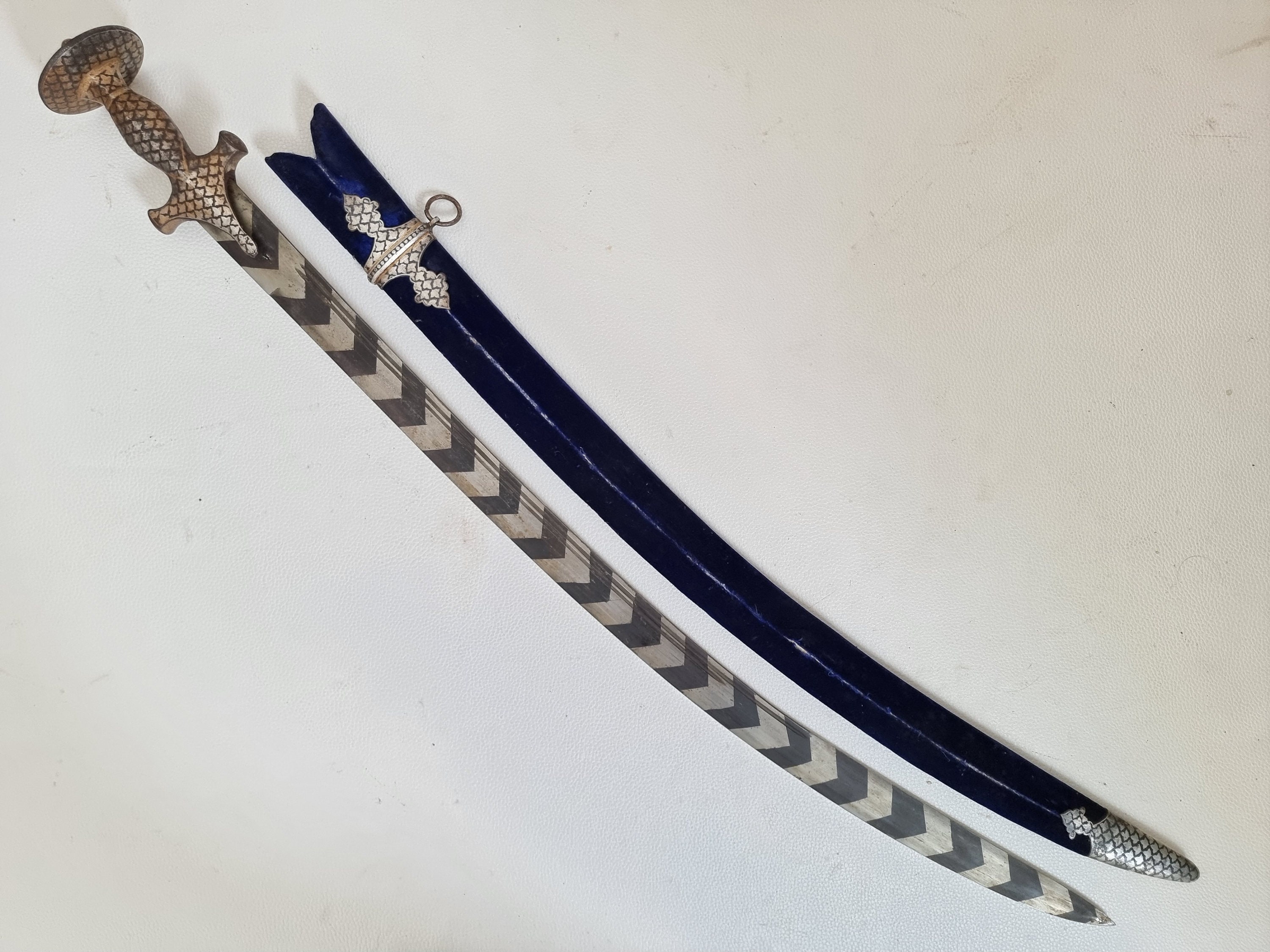 Vintage Rare Old Indian Rajasthan Mewar Sword Talwar With - Etsy