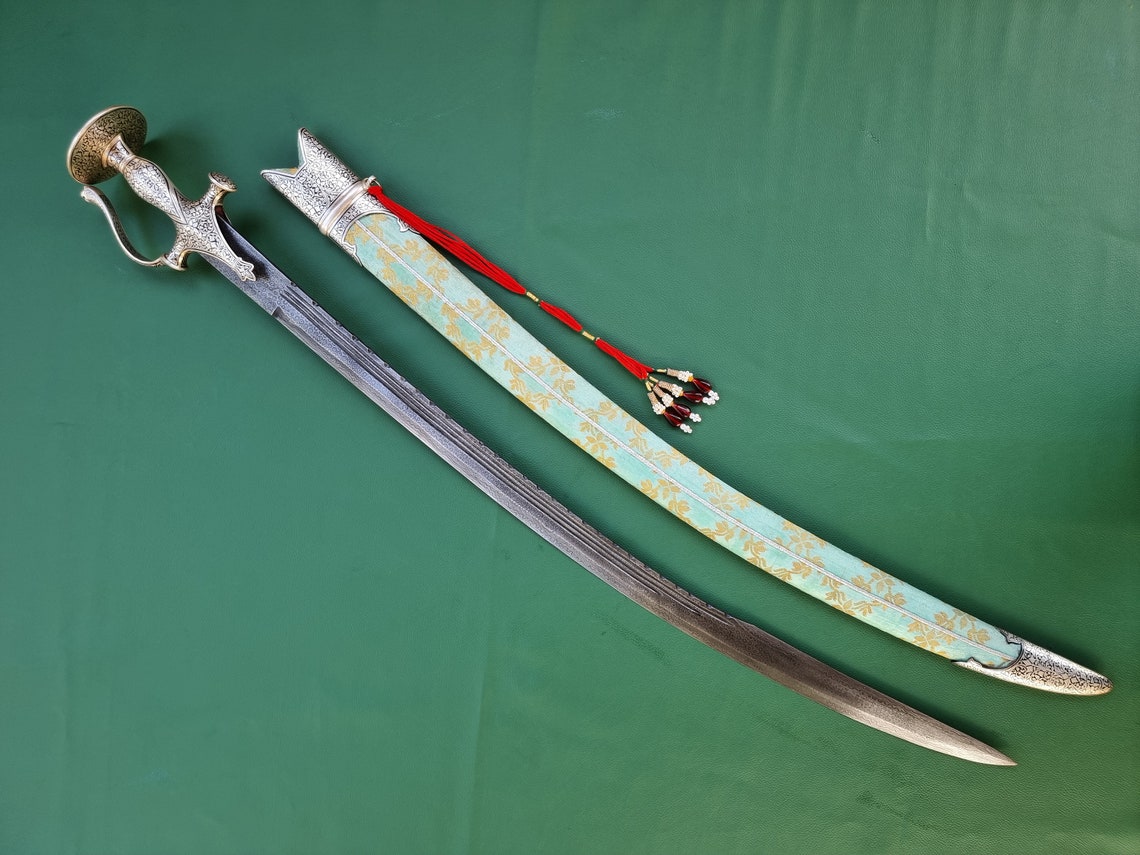 Vintage Indian Royal Sikh Rajput Shamshir Sword Talwar - Etsy