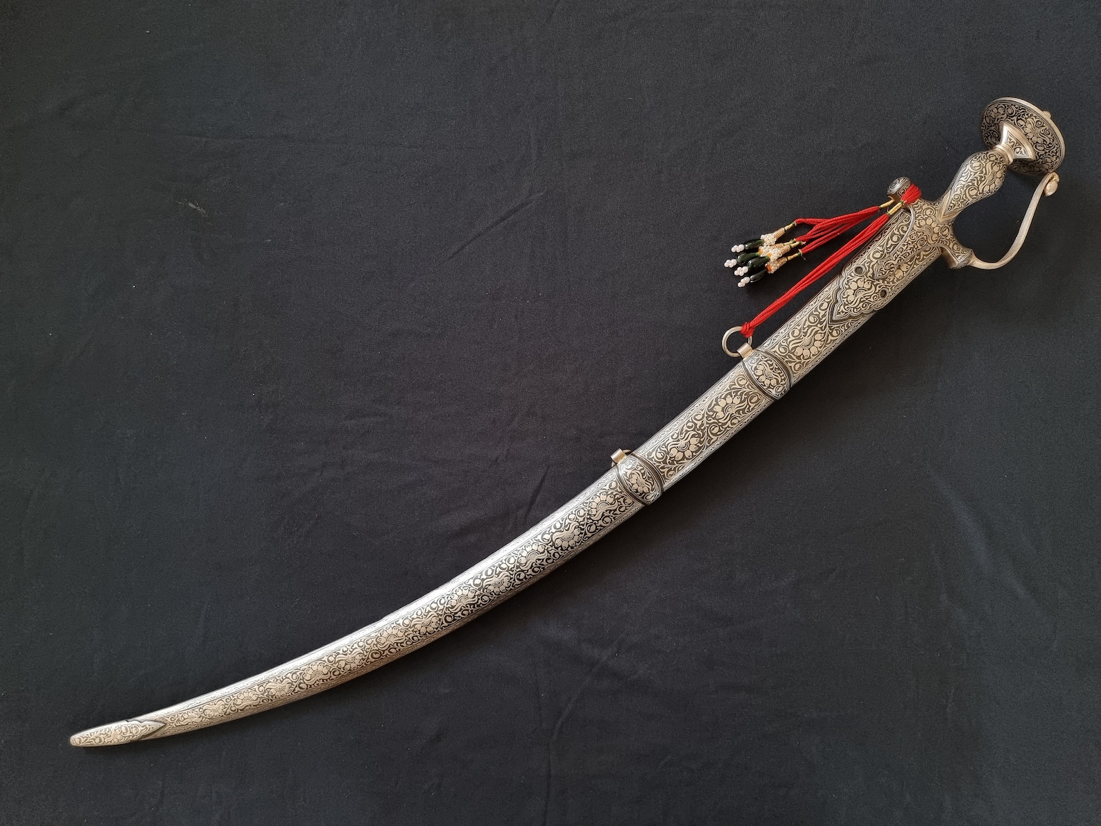 Indian sikh rajput mughal sword talwar shamshir with silver | Etsy