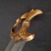 Vintage Indo Persian Chilanum Bichua Khanjar Kirpan With Heavy Gold ...