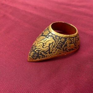 Vintage Original Ottoman Mughal Islamic Gold Tombak Gold Koftgari ...