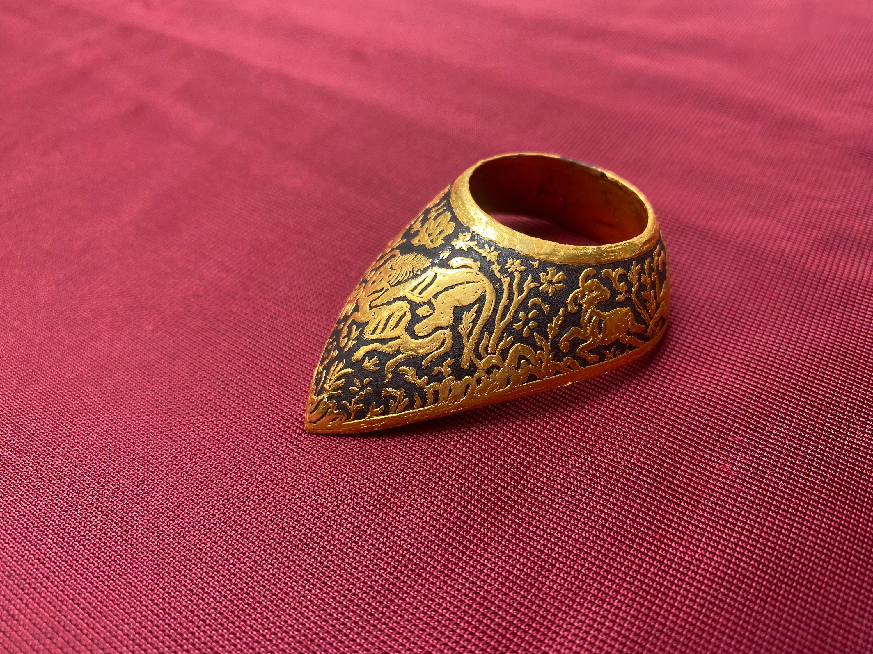 Vintage Original Ottoman Mughal Islamic Gold Tombak Gold Koftgari ...