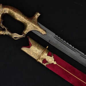 Vintage Indian Talwar Sword With an Original Elephant Tiger Hilt and ...