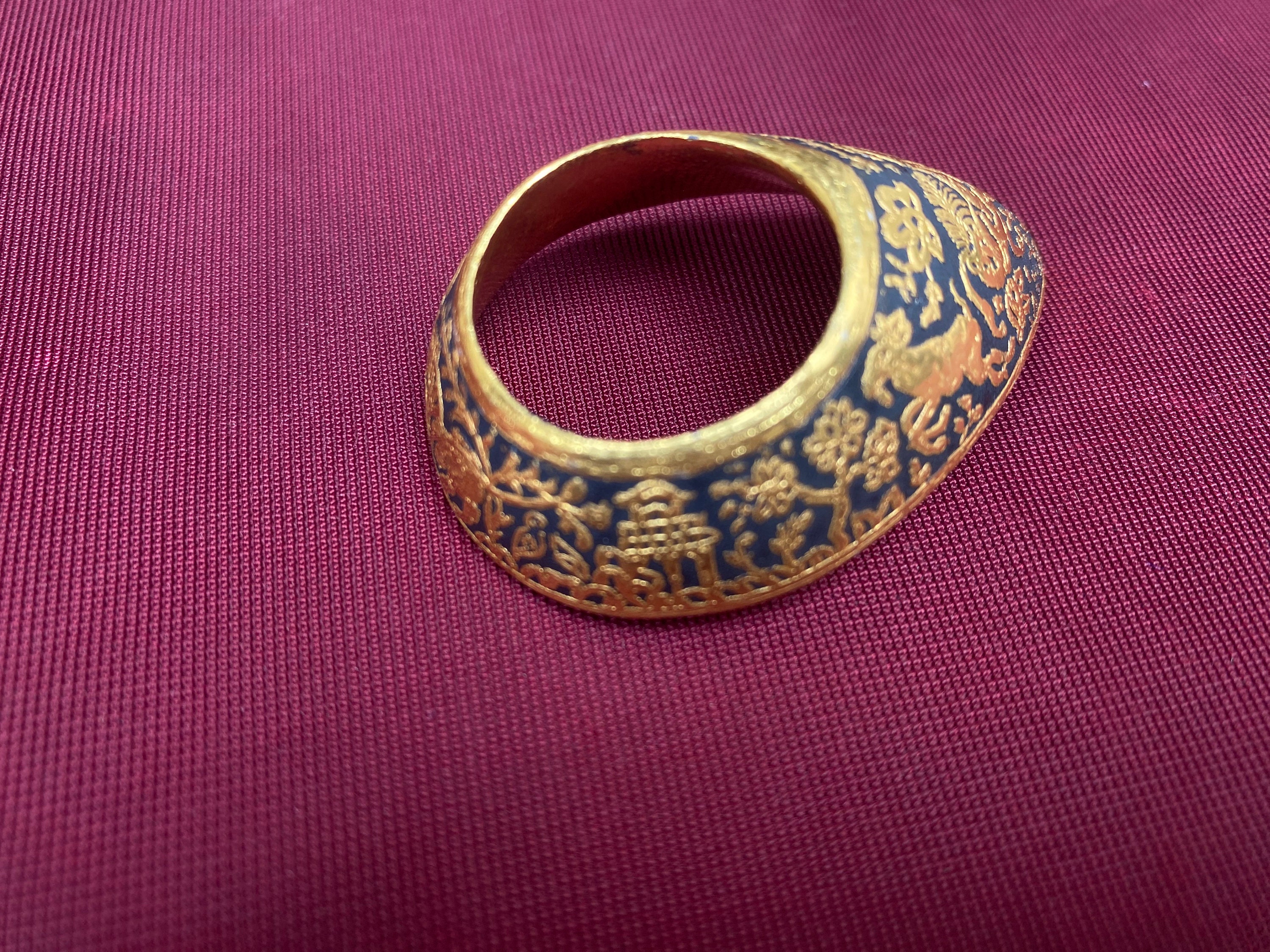 Vintage Original Ottoman Mughal Islamic Gold Tombak Gold Koftgari ...
