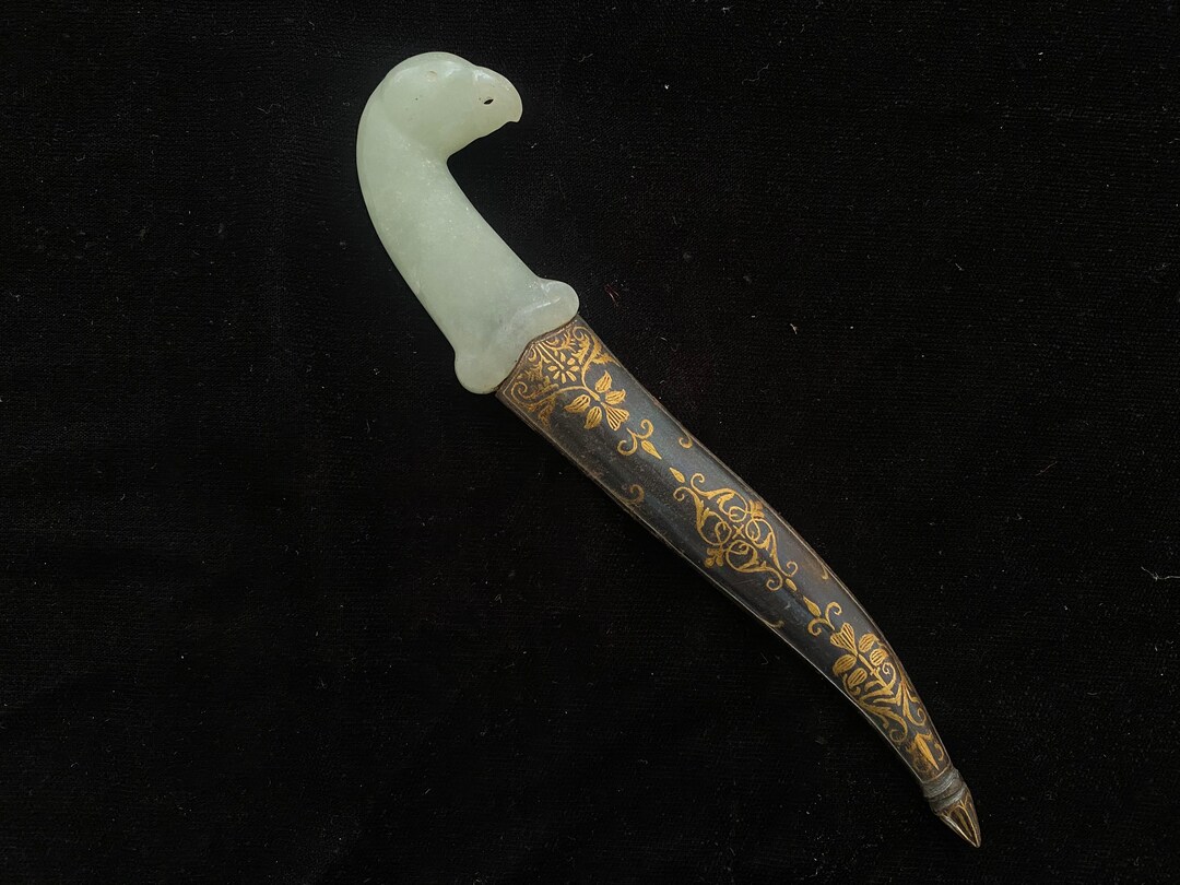 Indo Persian Small Mughal Sikh Rajput Mini Court Knife With a Parrot ...
