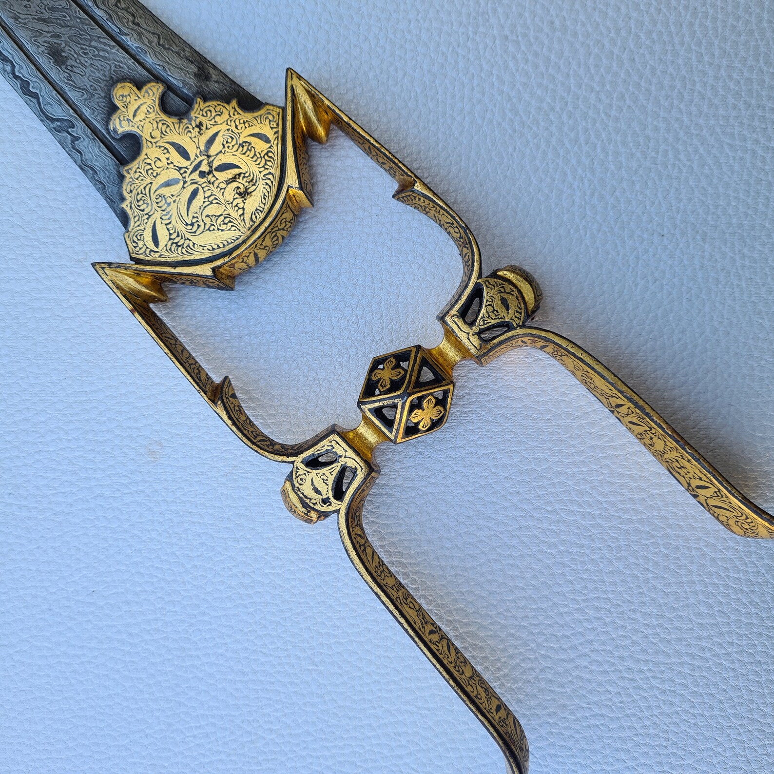 Vintage Indian Mughal Rajput Sikh Gold Damascened Damascus - Etsy