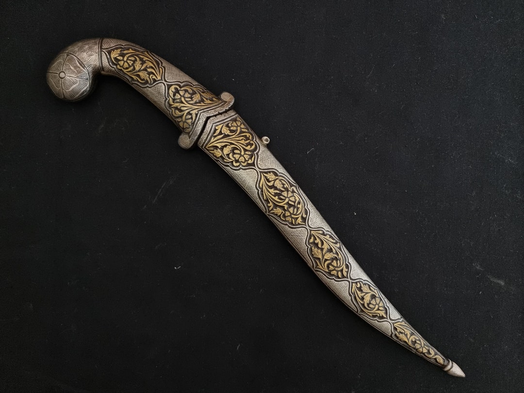 Vintage Rare Premium Indo Persian Mughal Sikh Dagger With Intricate ...
