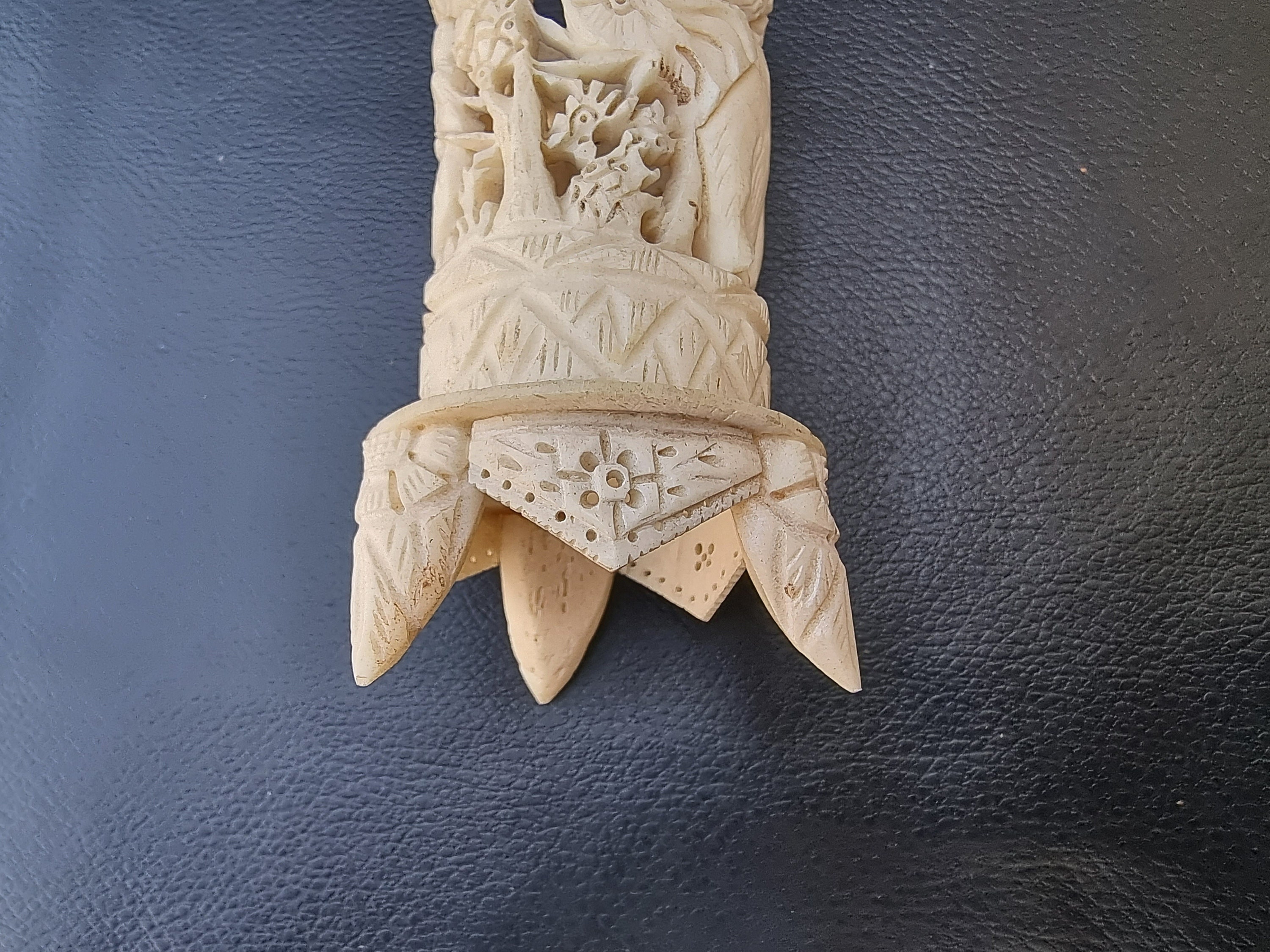 Indian Handcrafted Bone Pen Stand With Hand Carved Design - Etsy