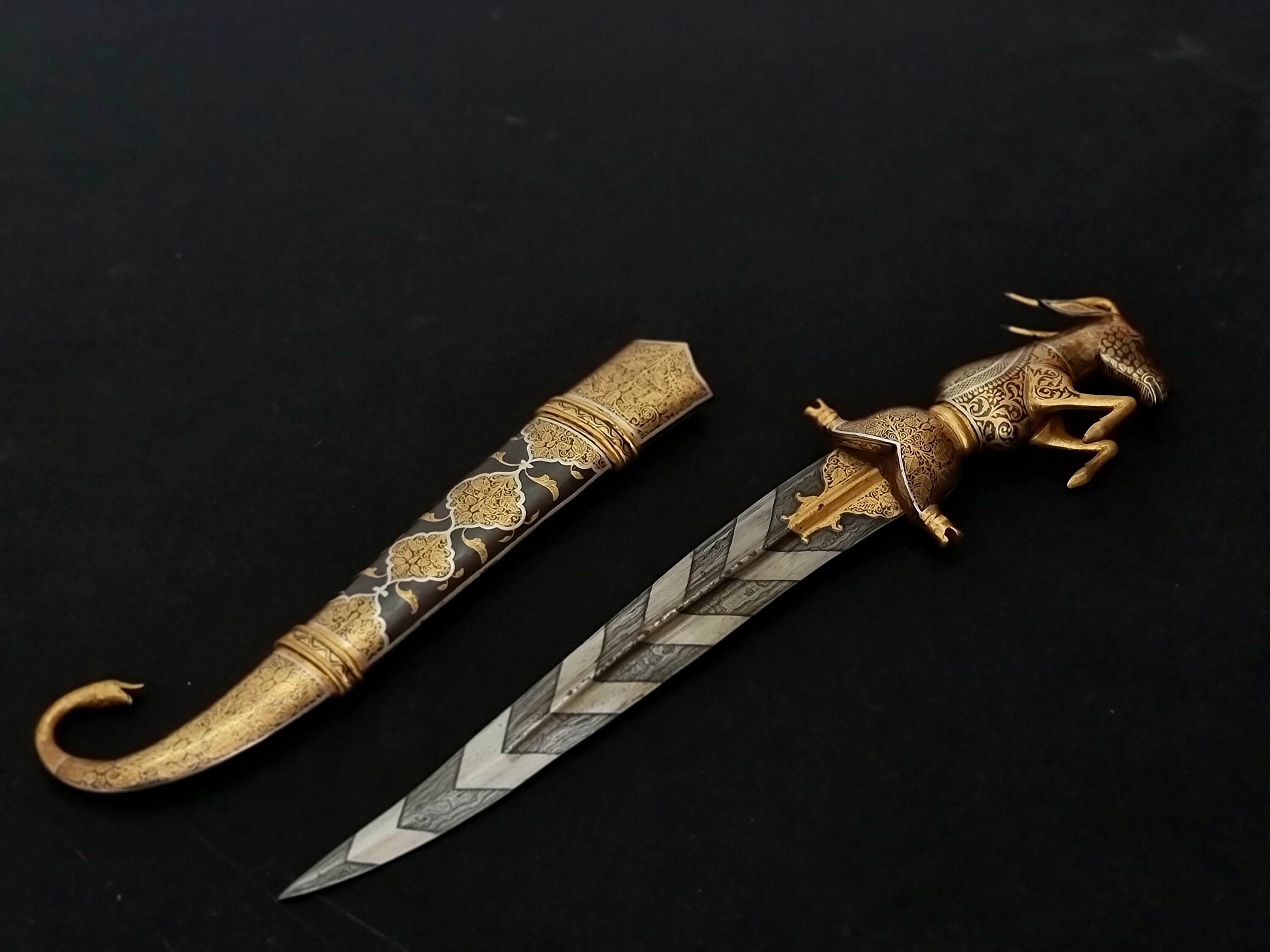 Vintage Antique Rare Indo Persian Mughal Sikh Dagger With | Etsy