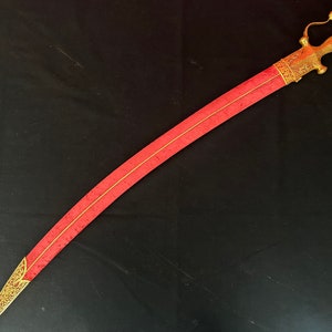 Traditional Indian Handicrafted Talwar Sword Kirpan With Gold Plated ...