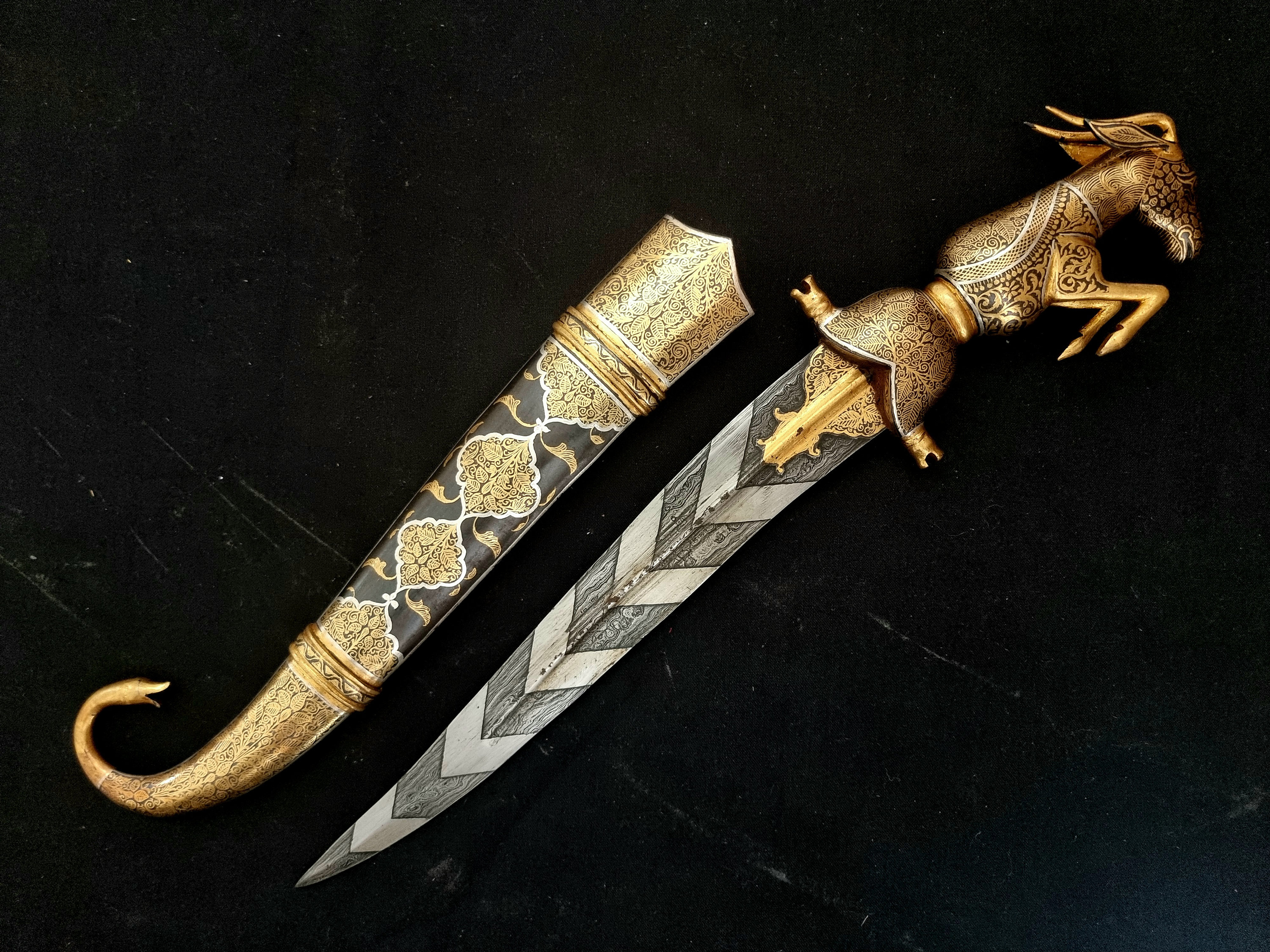 Vintage Antique Rare Indo Persian Mughal Sikh Dagger With - Etsy