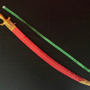 Traditional Indian Handicrafted Talwar Sword Kirpan With Gold Plated ...