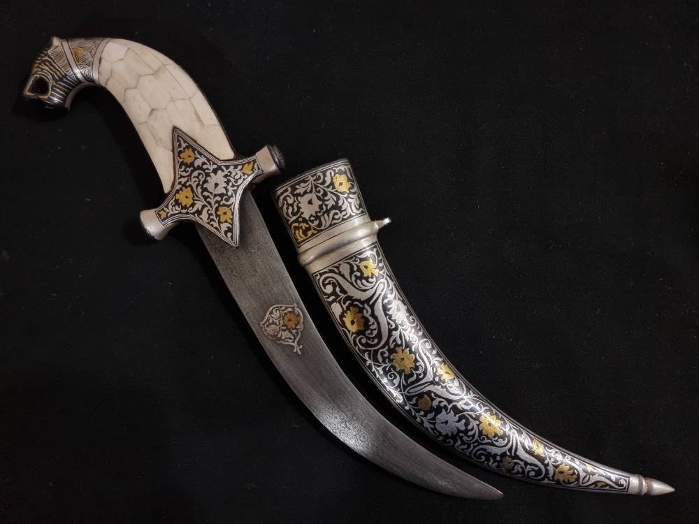 Assorted Indian Mughal Indo Persian Dagger With Tiger Hilt - Etsy