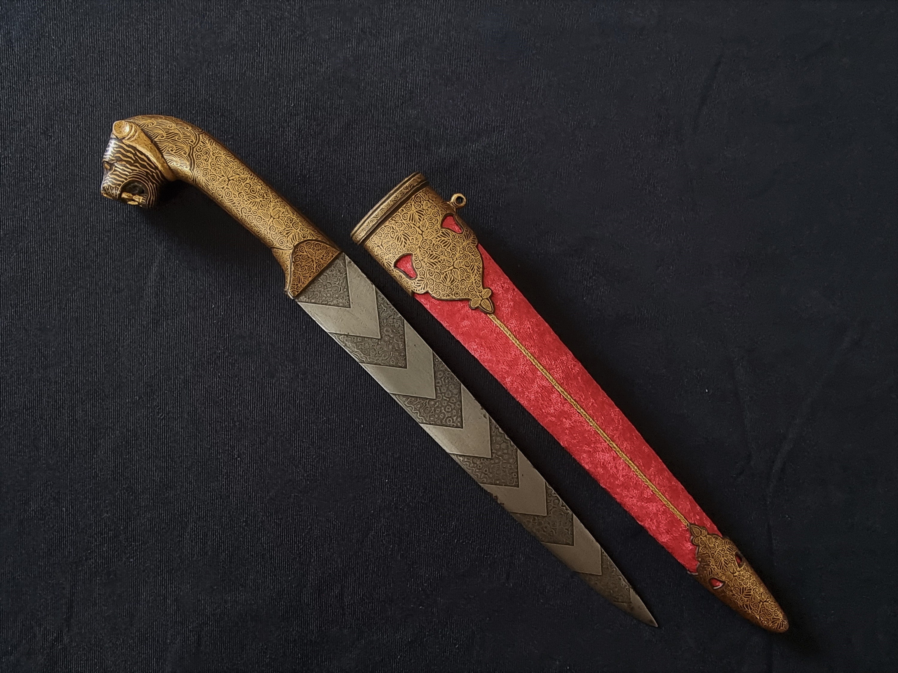 Vintage Old Indo Persian Mughal Rajput Mewar Damascus Chevron - Etsy