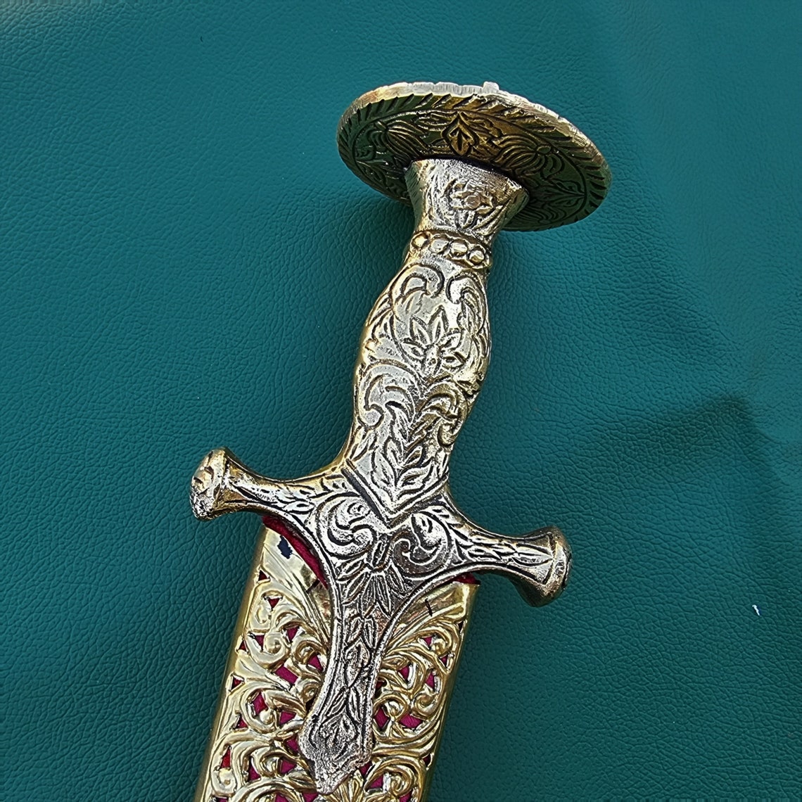Traditional Indian Talwar/sword With Hand Engraved Brass Hilt - Etsy