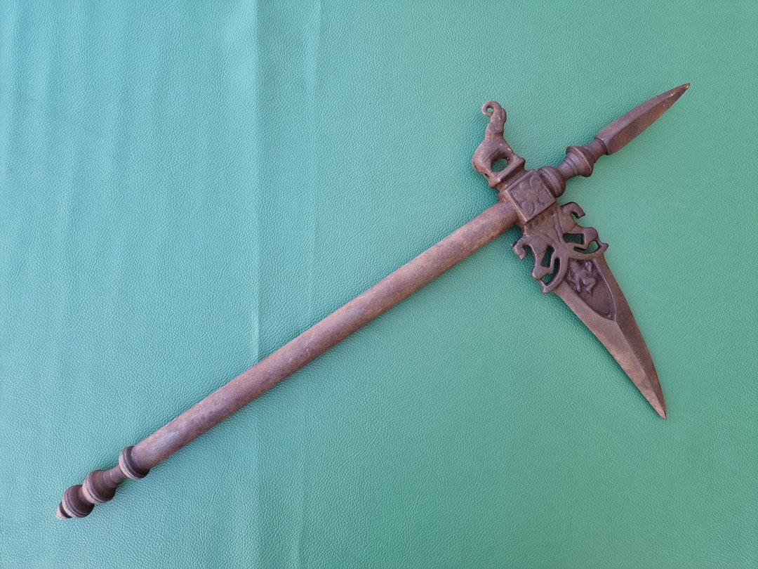 Vintage Ottoman Turkish Mughal Old All Steel Spear Head Axe Shasper - Etsy