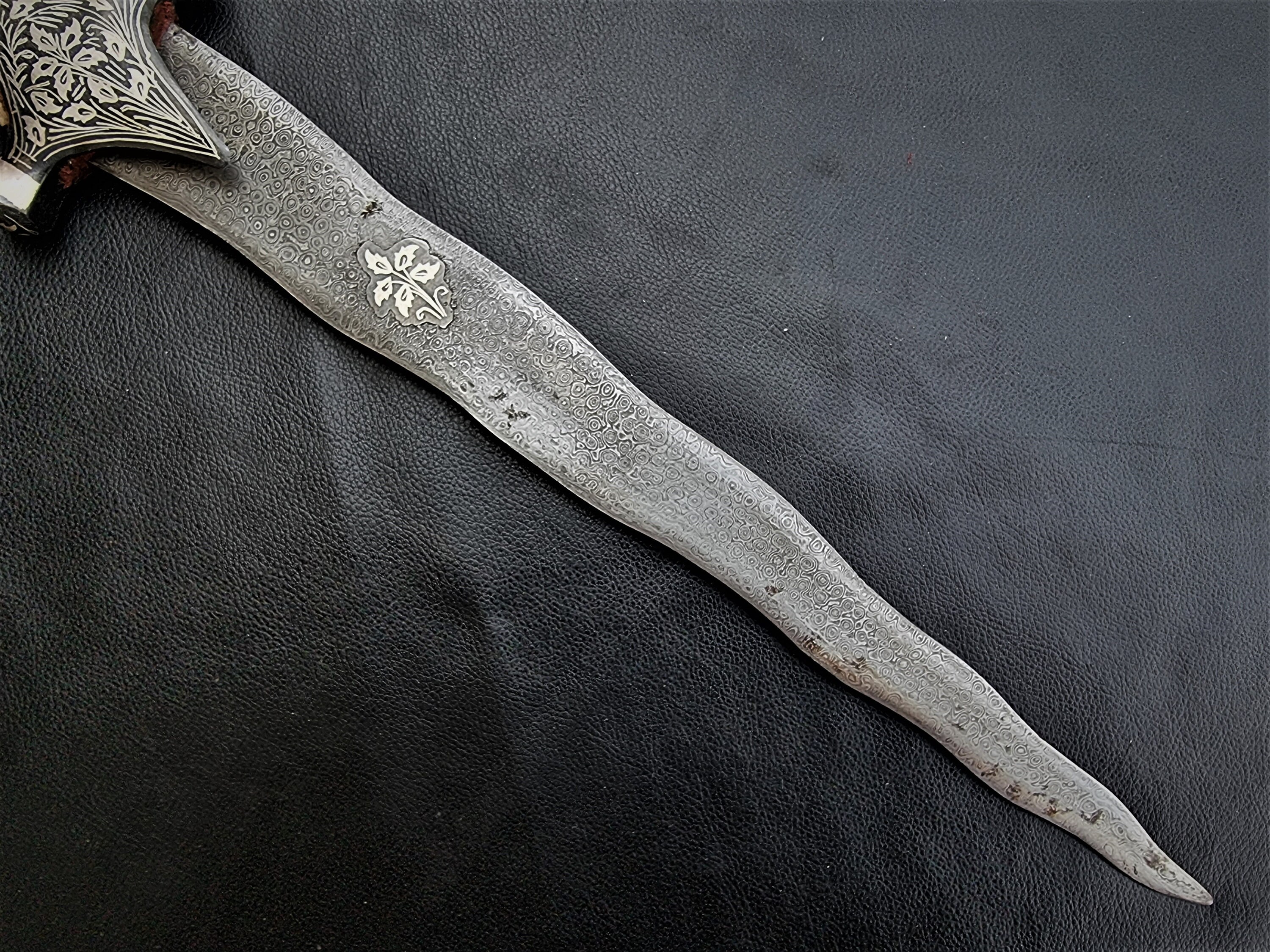 Vintage indo persian mughal indian serpentine dagger khanjar | Etsy