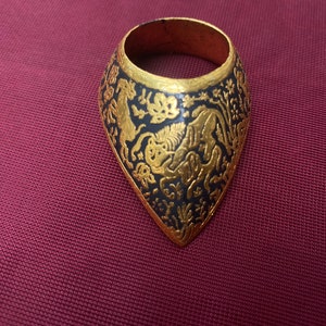 Vintage Original Ottoman Mughal Islamic Gold Tombak Gold Koftgari ...