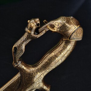 Vintage Indian Talwar Sword With an Original Elephant Tiger Hilt and ...