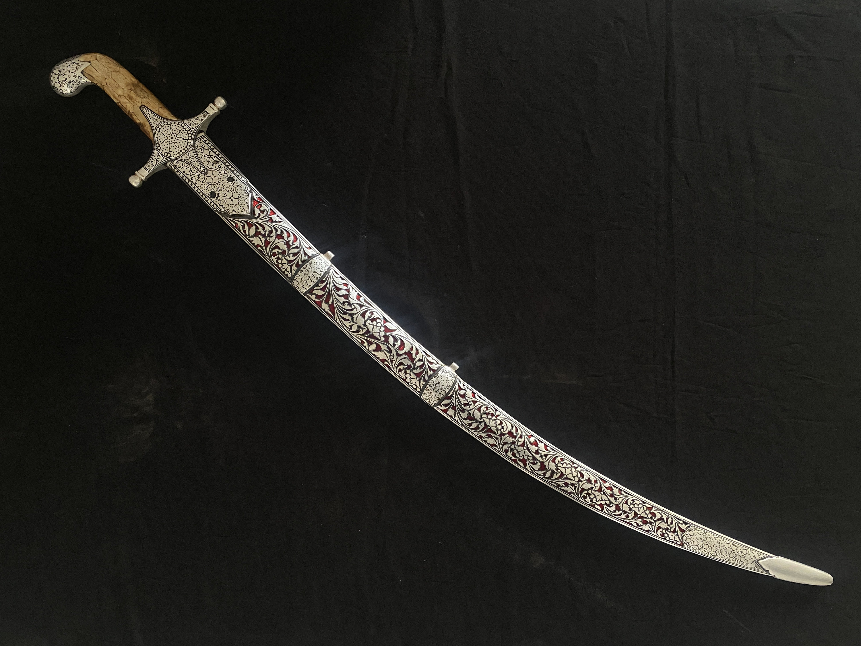 Indopersian Arabic Islamic Shamshir Handcrafted Silver - Etsy