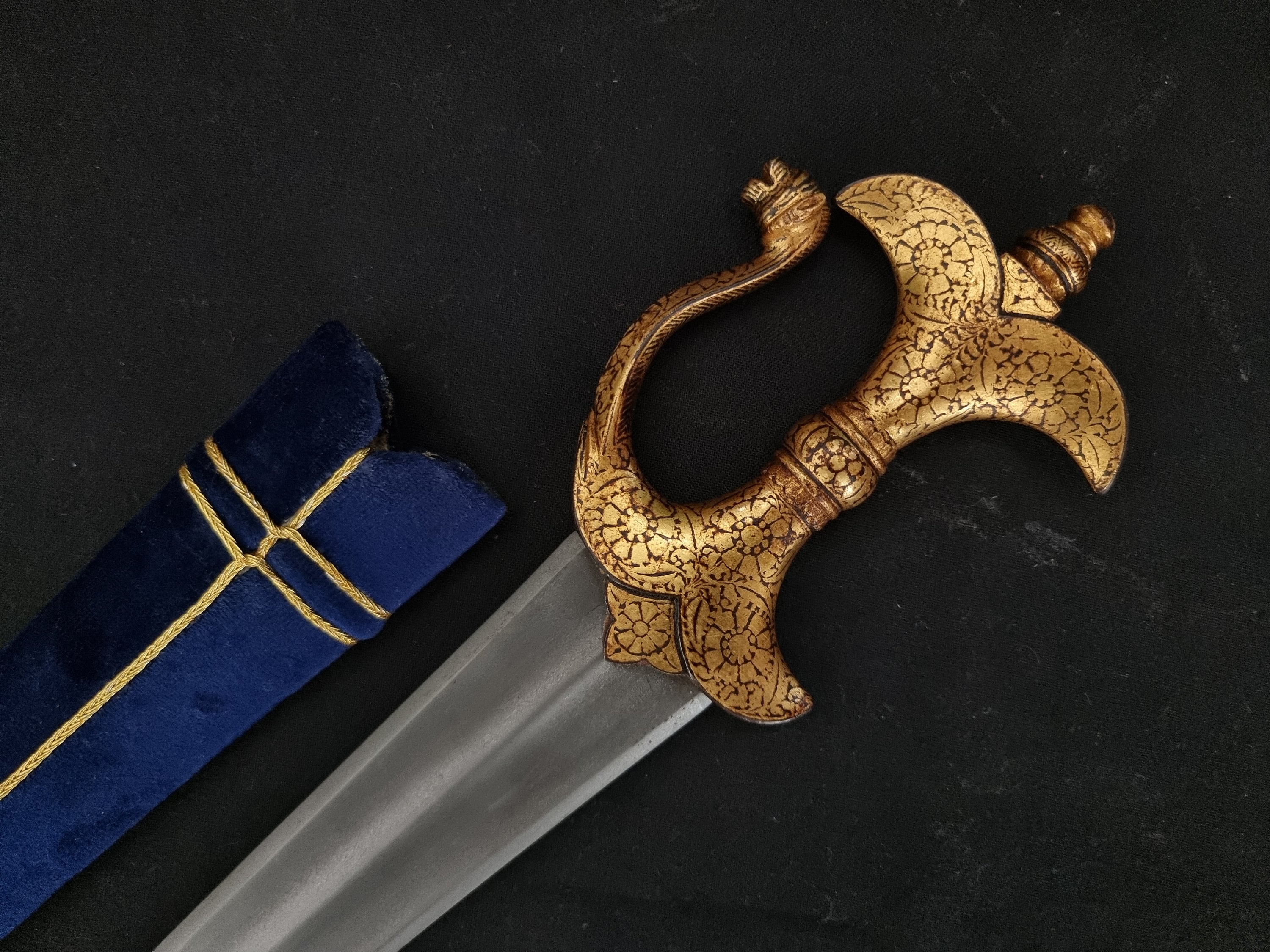 Vintage Indo Persian Chilanum Bichua Khanjar Kirpan With Heavy - Etsy ...