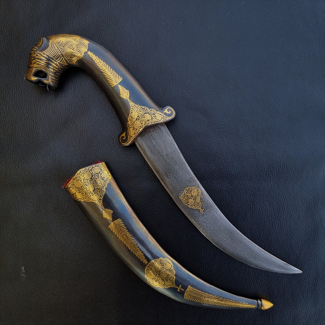 Assorted Indian, Mughal, Indo Persian Dagger With Gold Koftgari and ...