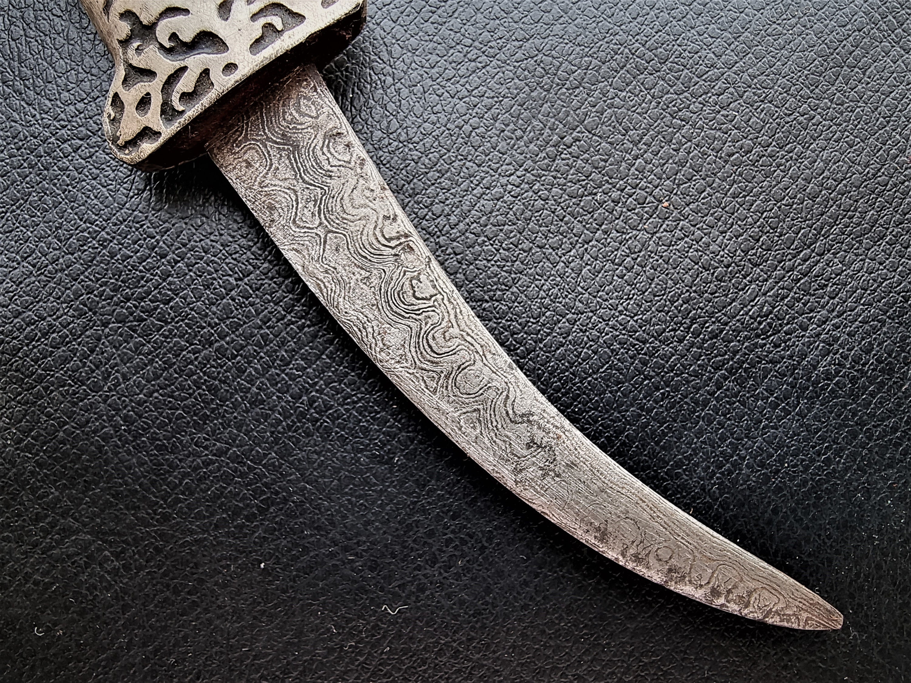 Indian Horse Face Dagger With Damascus Blade and Silver - Etsy