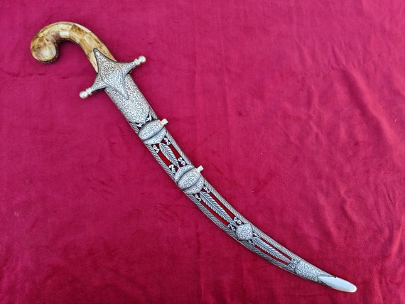 Islamic Arabic Kilij Short Blade Sword/shamshir With Hand - Etsy