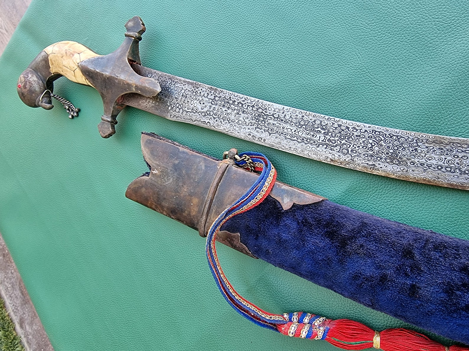 Vintage indo persian mughal sikh sword talwar una with parrot | Etsy