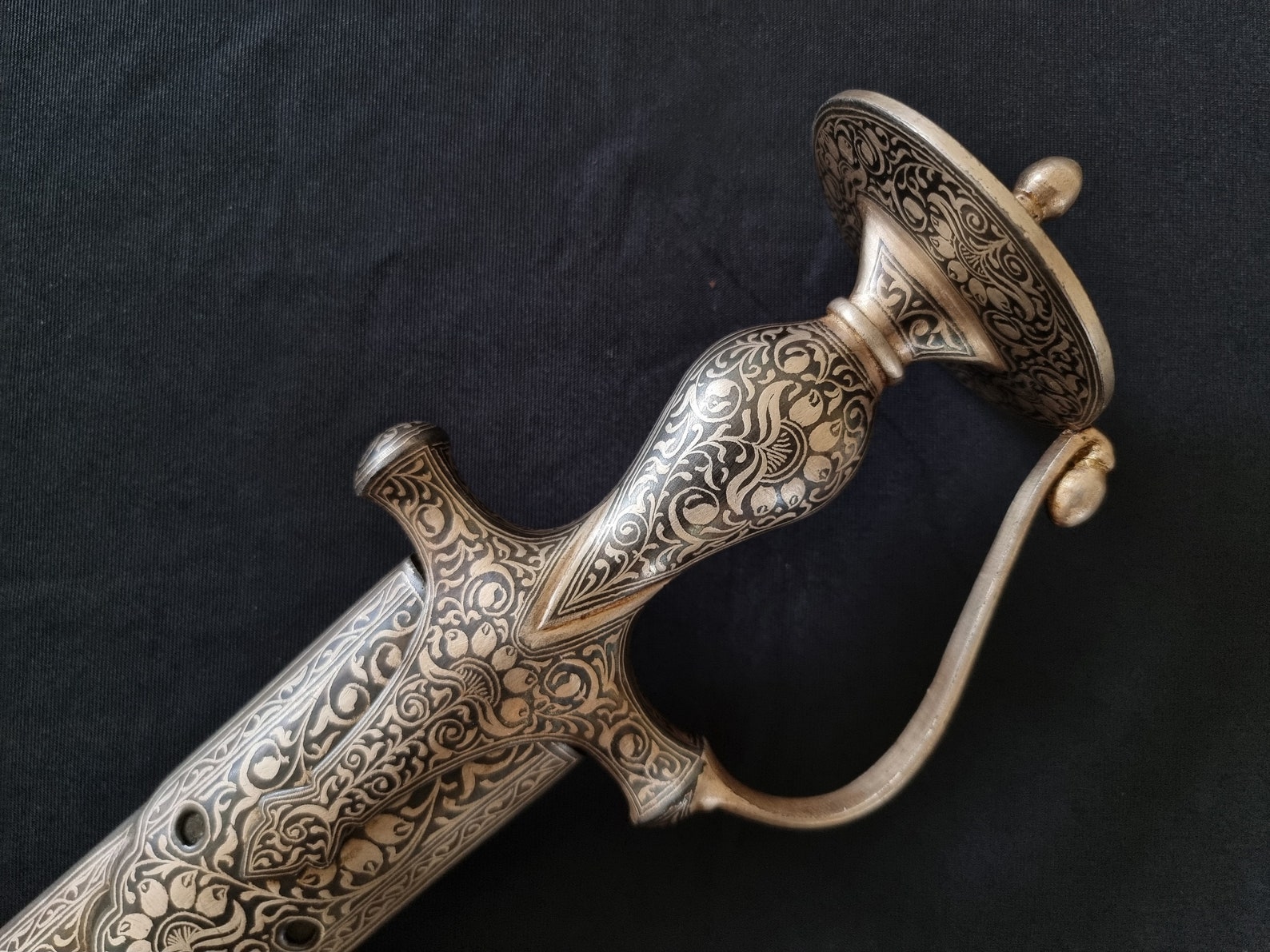 Indian sikh rajput mughal sword talwar shamshir with silver | Etsy